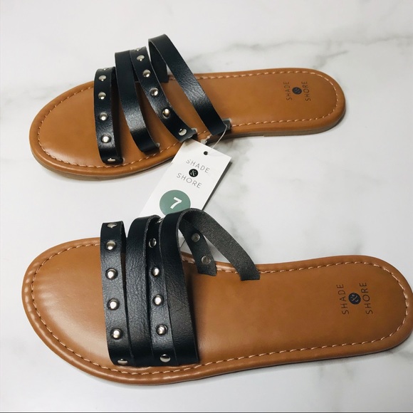 Shade & Shore | Shoes | Shade Shore Size 7 Slide On Studded Sandals ...